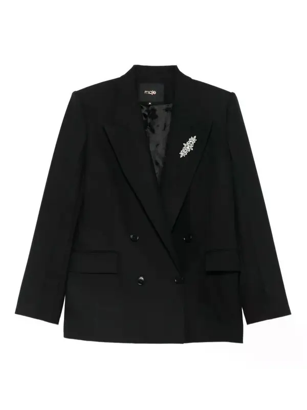 Maje Vayra Crystal-embellished Blazer