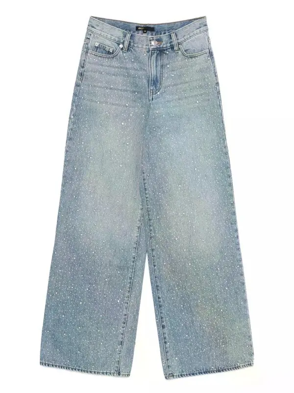 Maje Embellished Wide-leg Jeans