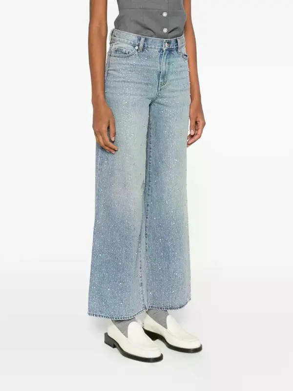 Maje Embellished Wide-leg Jeans