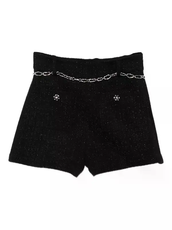 Maje Chain-belted Short Shorts