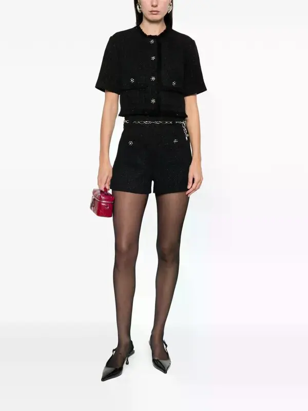Maje Chain-belted Short Shorts