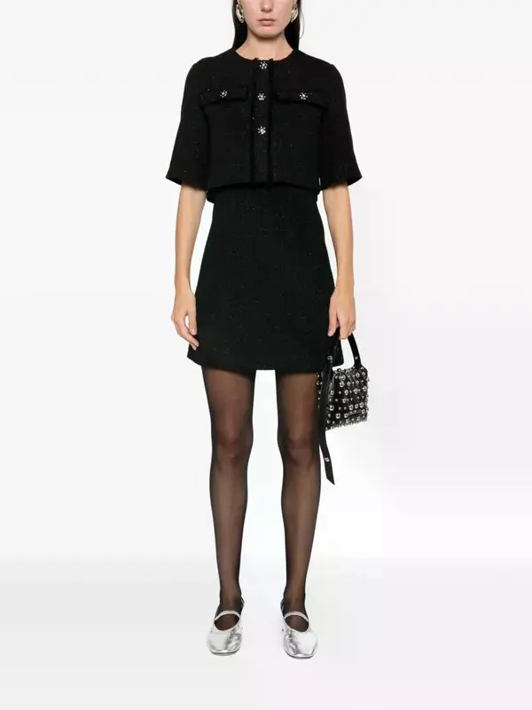 Maje Buttoned Mini Dress