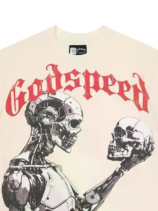 GODSPEED Mankind Vs Ai Graphic-print T-shirt - Neutrals
