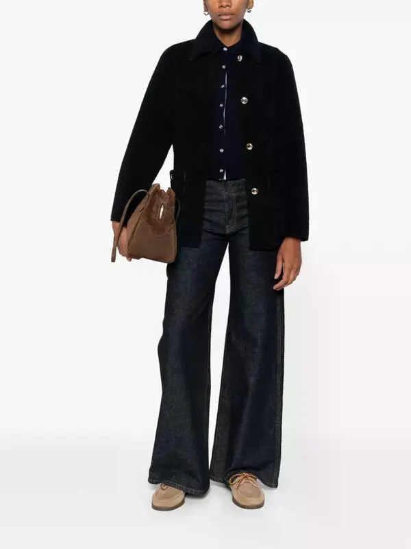 Maje Button-front Cardigan With Collar