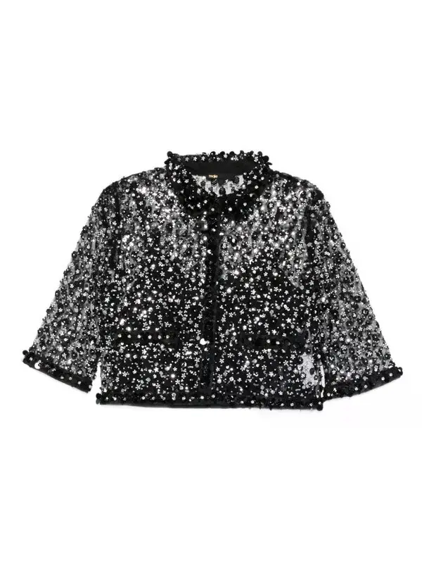 Maje Embellished Collared Shirt