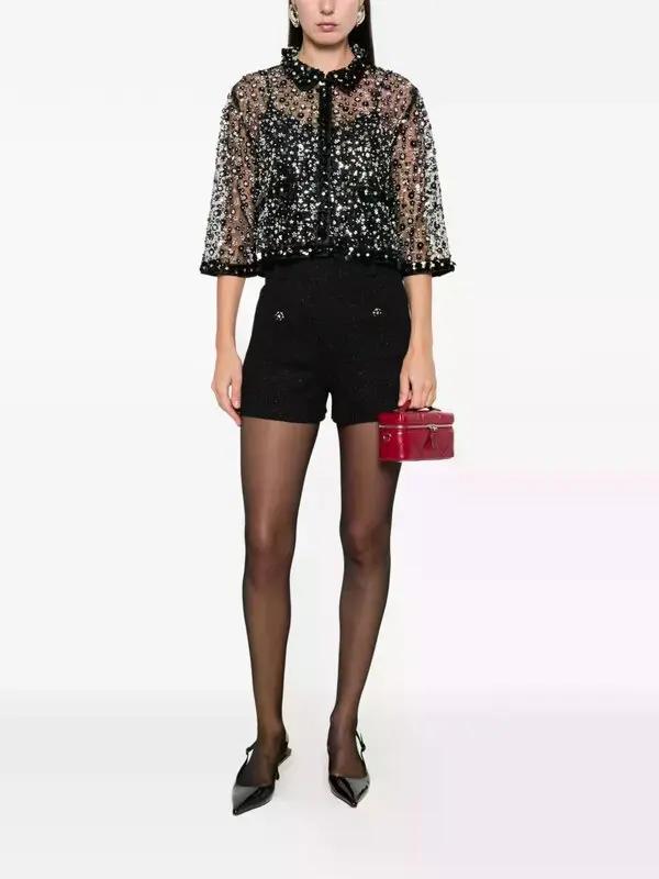 Maje Embellished Collared Shirt