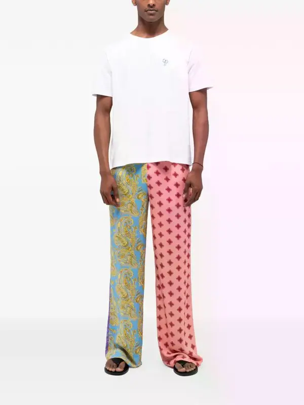 DONDE ESTEBAN Paisley Patchwork Trousers