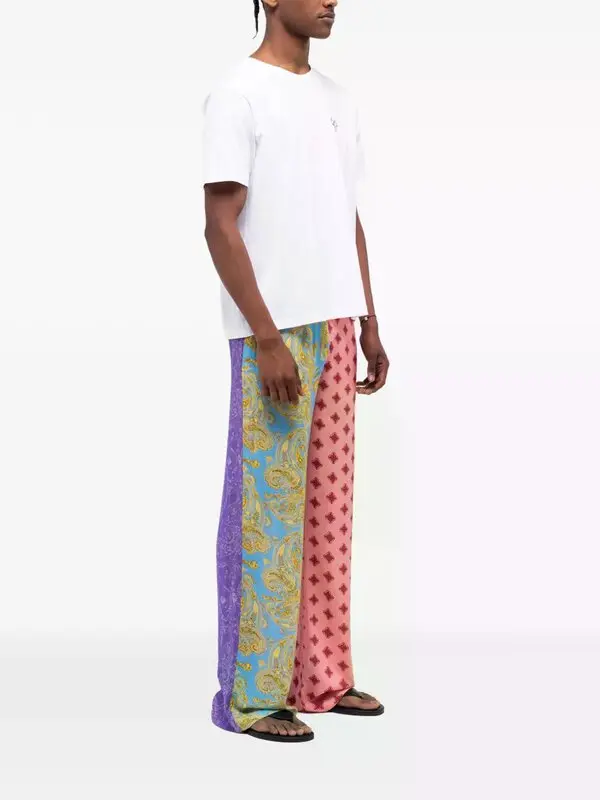 DONDE ESTEBAN Paisley Patchwork Trousers