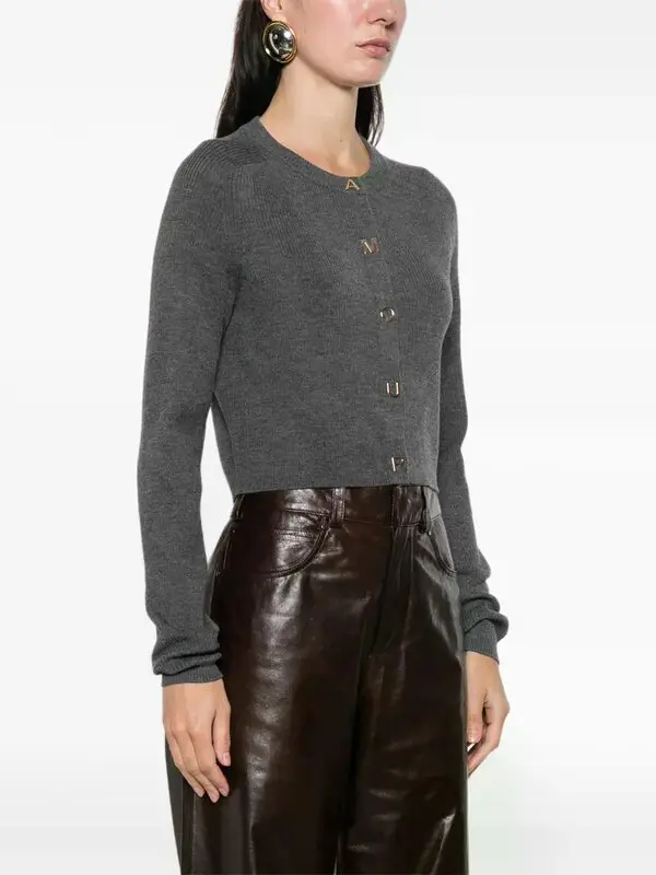 Maje Amour Button Cardigan - Grey