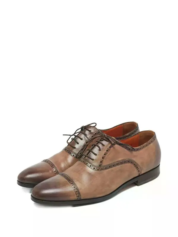 Santoni Leather Brogue Shoes