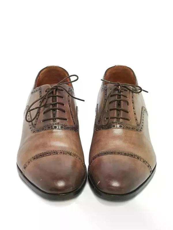 Santoni Leather Brogue Shoes