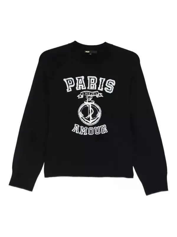 Maje Paris Motif Sweatshirt