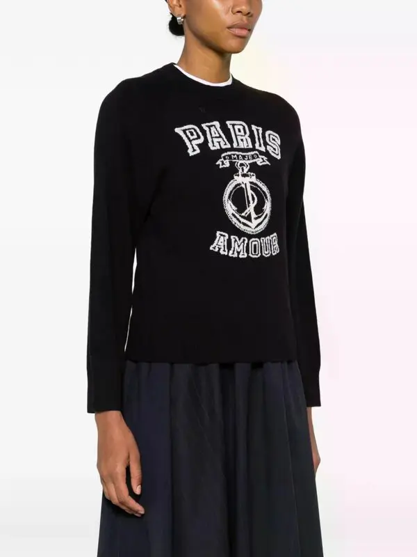 Maje Paris Motif Sweatshirt