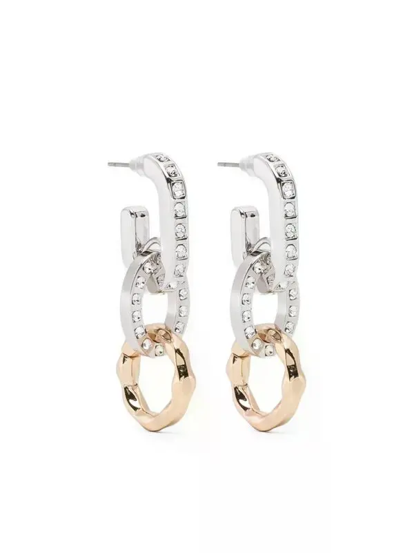 Maje Link Earrings - Silver