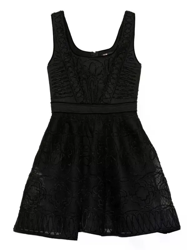 Maje Embroidered Mini Dress