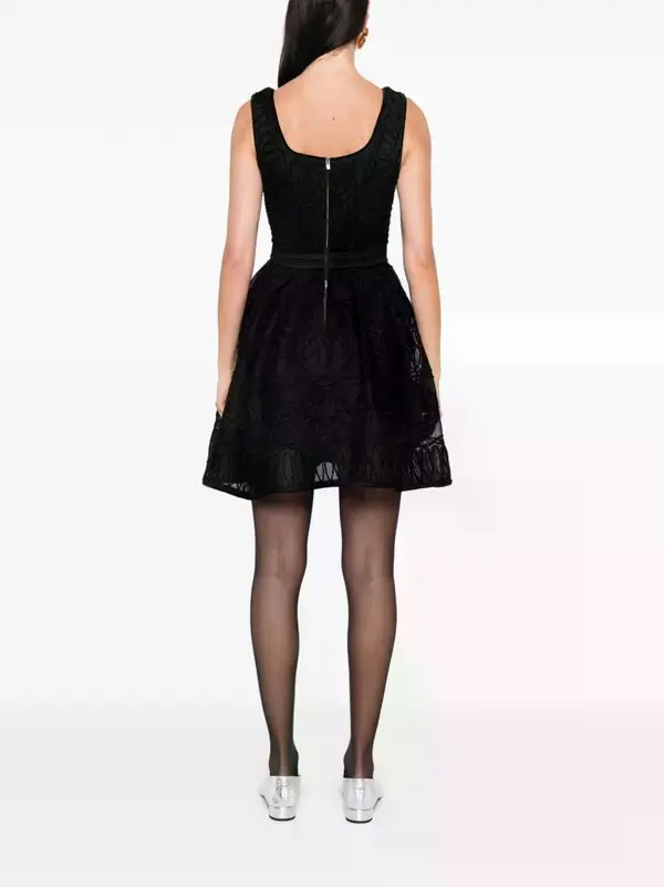 Maje Embroidered Mini Dress