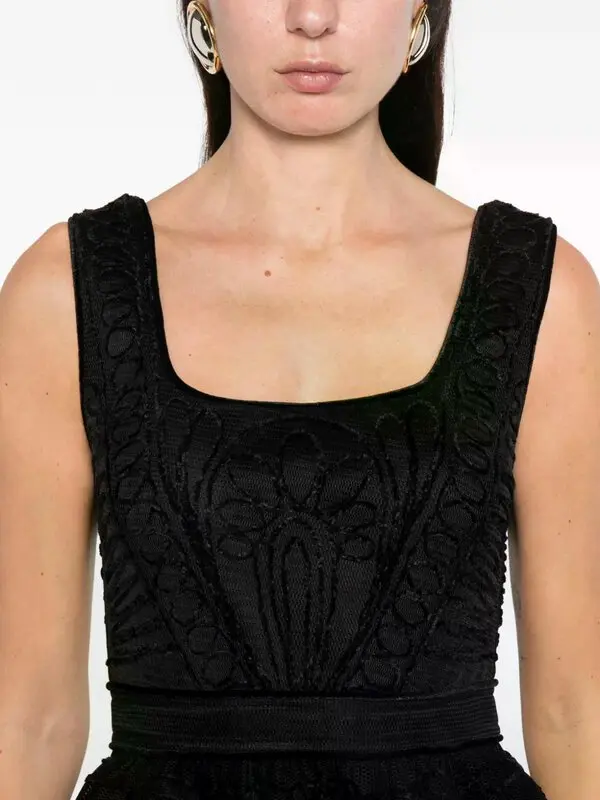 Maje Embroidered Mini Dress