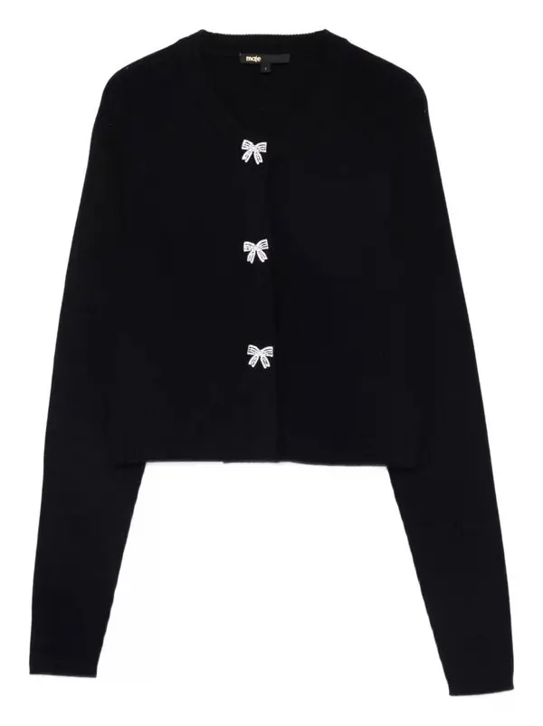 Maje Bow-detailed Cardigan
