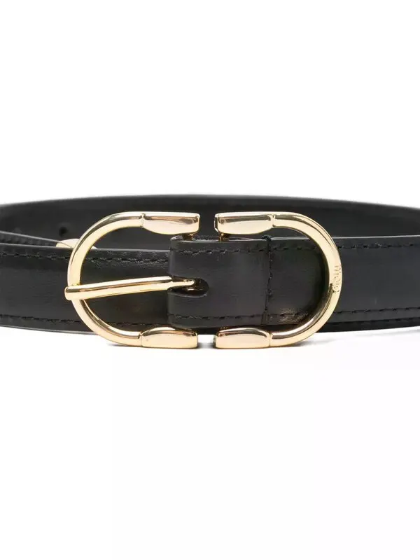 Maje Buckle Leather Belt