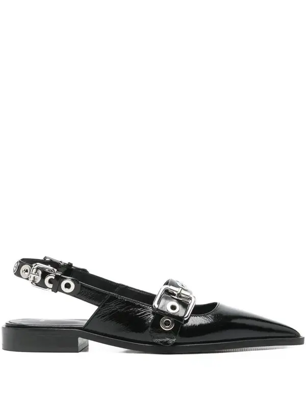 Maje Eyelet Strap Loafer