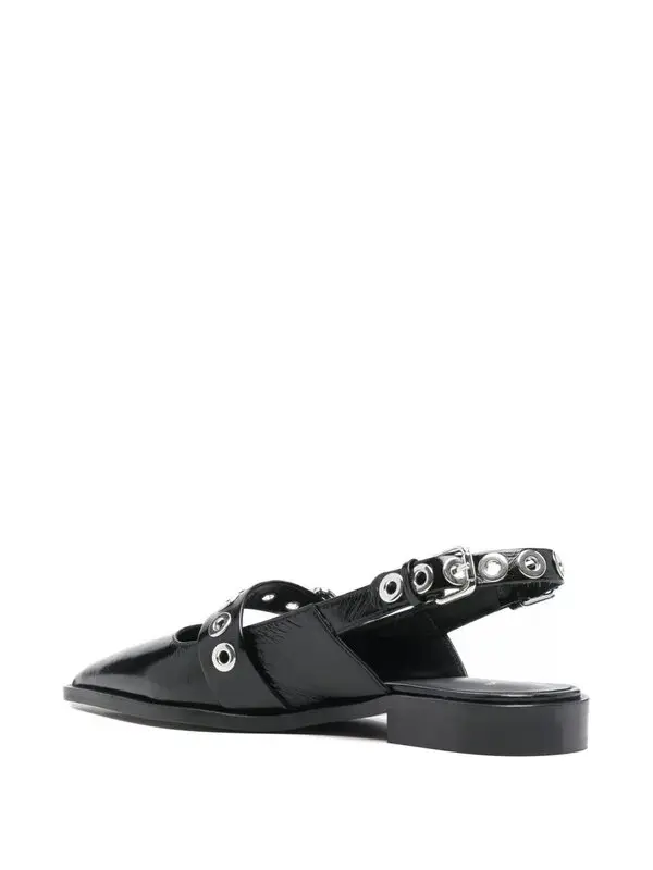 Maje Eyelet Strap Loafer