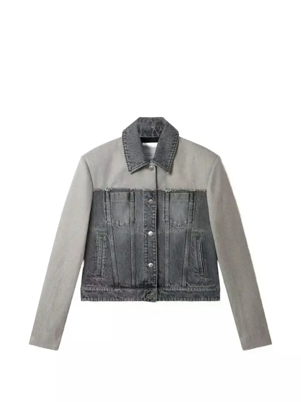 Stella McCartney Frayed Panelled Jacket - Grey