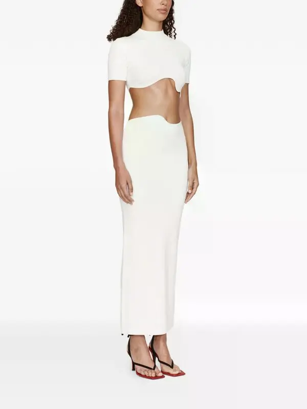 Christopher Esber Cut-out Short-sleeve Top - White