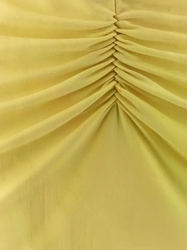 Stella McCartney Ruched Dress - Yellow