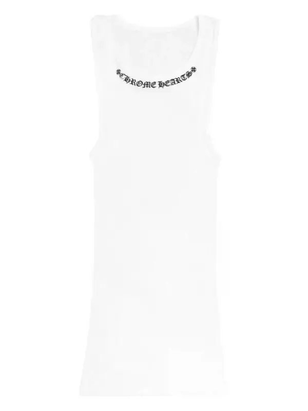 Chrome Hearts Logo Ribbed Tank