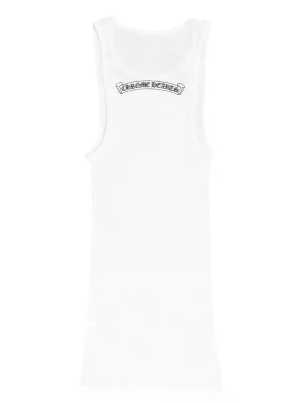 Chrome Hearts Logo Ribbed Tank