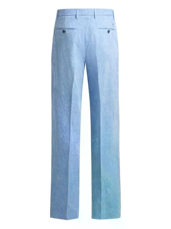 Etro Striped Wool Jacquard Trousers