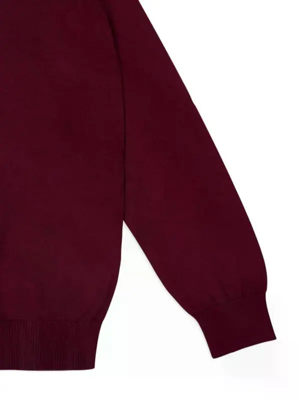 Fendi Long-sleeve Logo Polo Shirt - Red