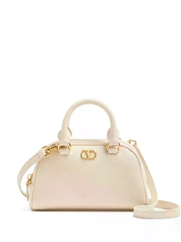 Valentino Garavani Vlogo Signature Grained Leather Tote Bag