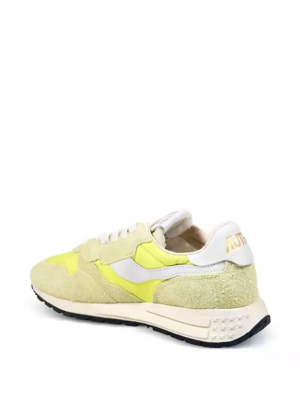 AUTRY Logo Lace-up Sneakers - Yellow