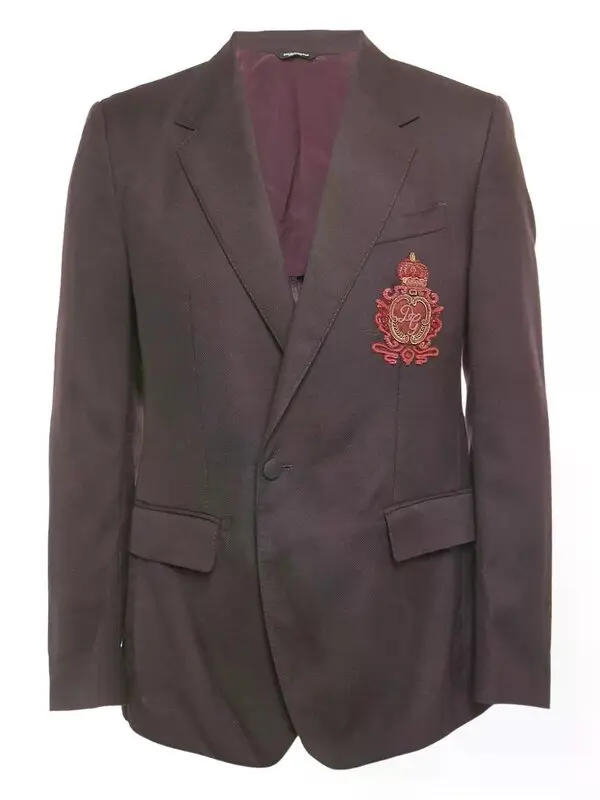 Dolce & Gabbana Crest-appliqué Blazer