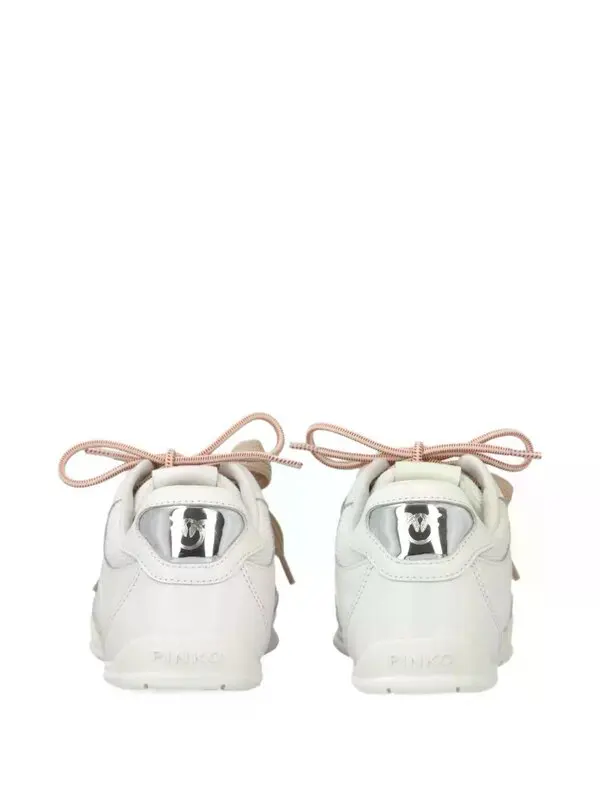 Pinko Yulia Logo Lettering Sneakers - White