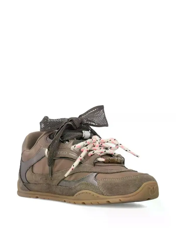 Pinko Lace-up Sneakers - Brown
