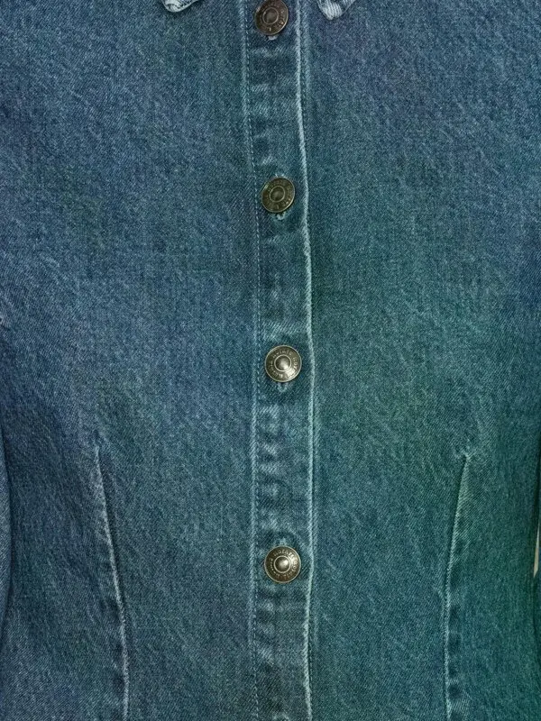 ROTATE BY BIRGER CHRISTENSEN Fitted Denim Shirt