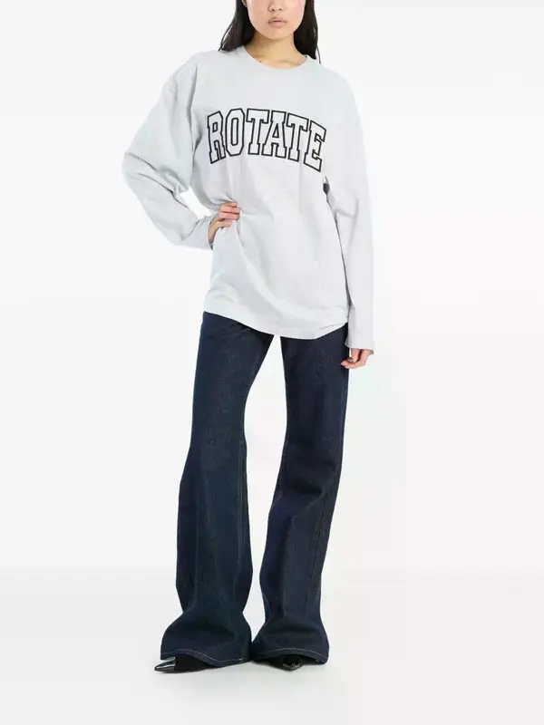ROTATE BY BIRGER CHRISTENSEN Long-sleeve T-shirt - Grey