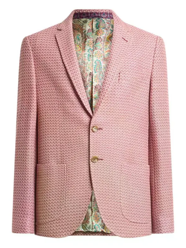 Etro Cotton Jersey Blazer - Pink