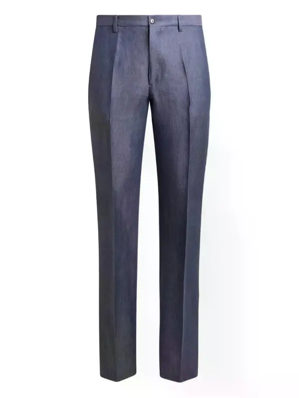 Etro Pleated Linen Trousers