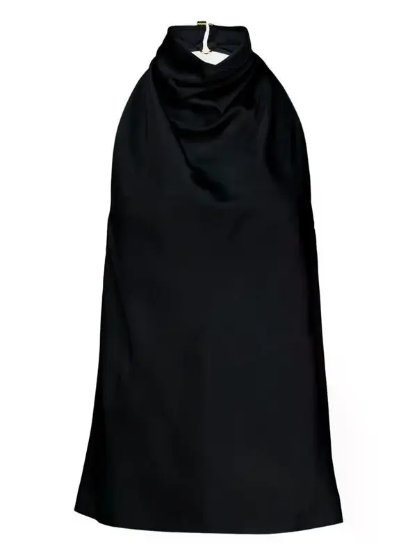 Stella McCartney Halterneck Satin Top - Black