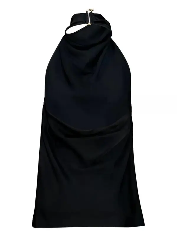 Stella McCartney Halterneck Satin Top - Black