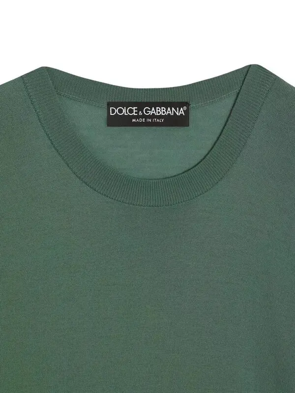 Dolce & Gabbana Crew-neck Long-sleeve Sweater - Green