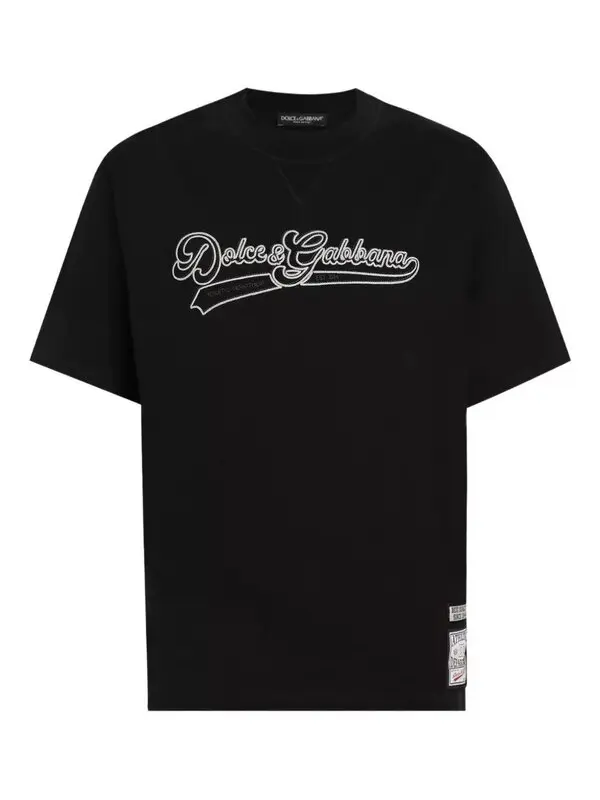 Dolce & Gabbana Embroidered T-shirt - Black