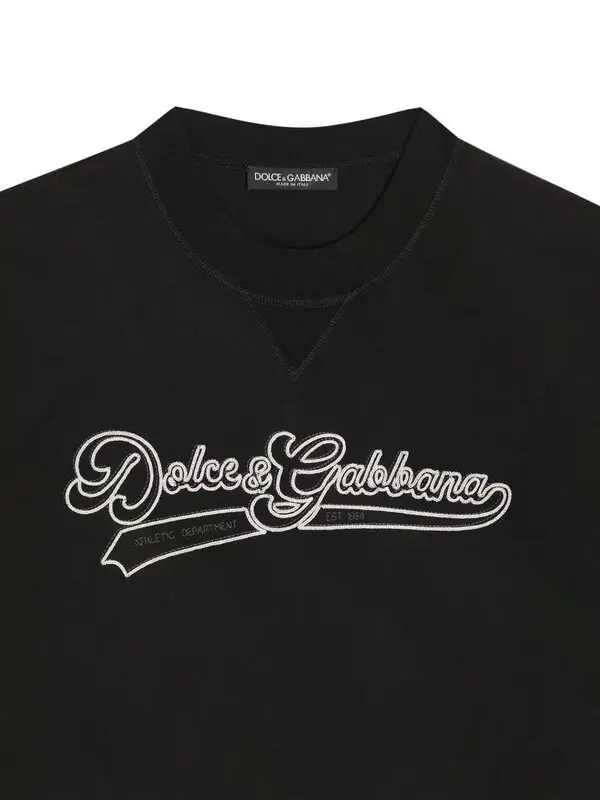 Dolce & Gabbana Logo-embroidered Patch-detail T-shirt