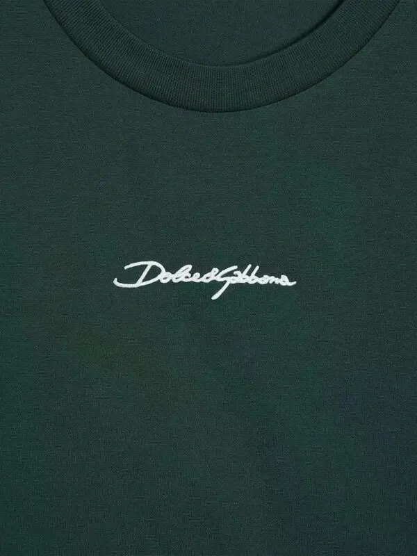 Dolce & Gabbana Embroidered T-shirt - Green
