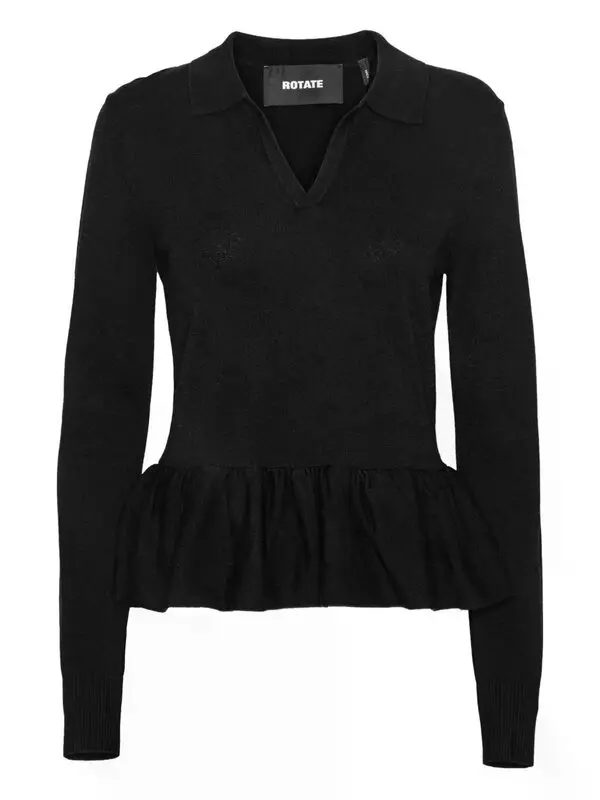 ROTATE BY BIRGER CHRISTENSEN Peplum Knit Top