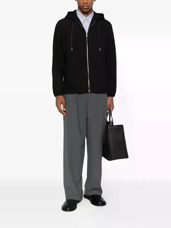 Sandro Zip-fastening Hoodie - Black