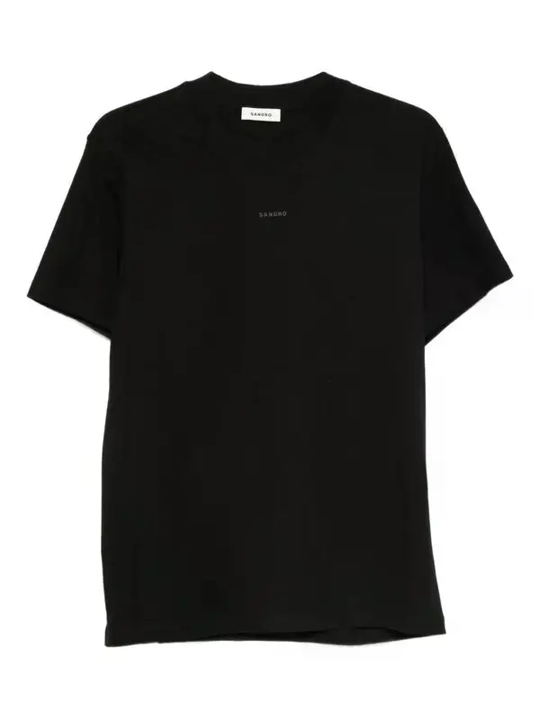 Sandro Logo T-shirt - Black